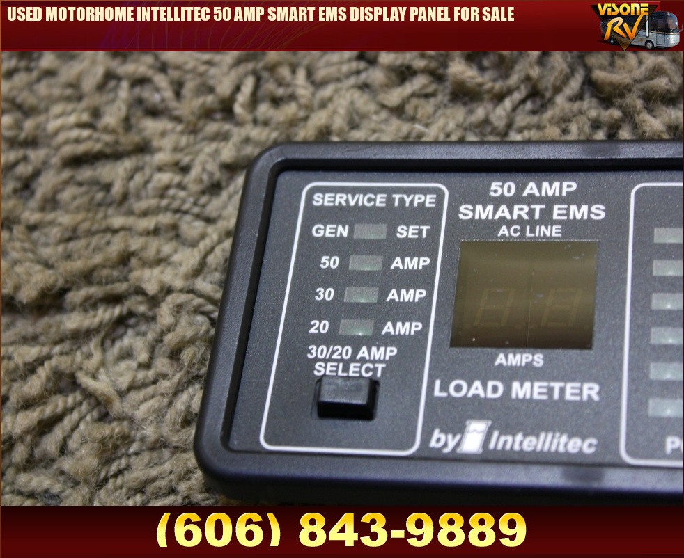 Rv Components Used Motorhome Intellitec 50 Amp Smart Ems Display Panel