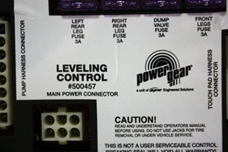 RV Components USED MOTORHOME POWER GEAR 500457 LEVELING CONTROL BOARD ...