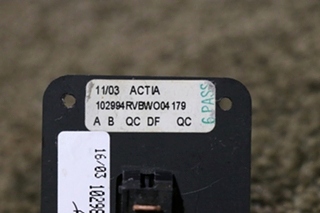 RV Components USED RV/MOTORHOME MONACO DOCKING LIGHT SWITCH PANEL FOR ...