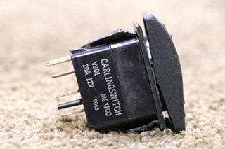 RV Components USED V8D1 GREEN LIGHT BAR BLACK ROCKER SWITCH RV PARTS ...